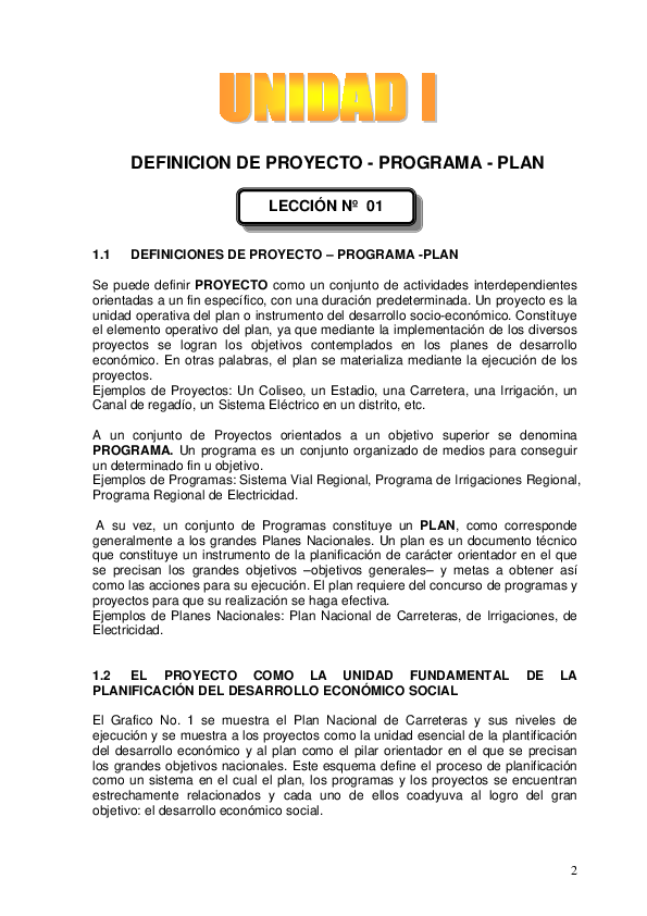 (PDF) Planes programas y proyectos Ujcm