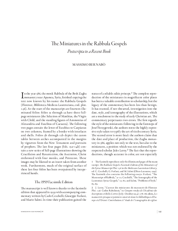 Ascension Of Christ Rabbula Gospels