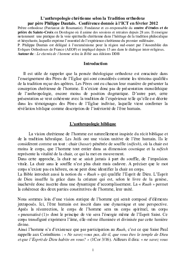 PDF anthropologie biblique pdf PDF Télécharger Download