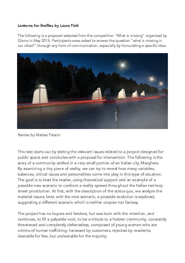 (PDF) Lantern for Fireflies - Utopia is possible if it is thought of on ...