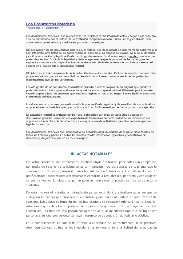 Ejemplos De Documentos Notariales Traducción Jurada De Escrituras