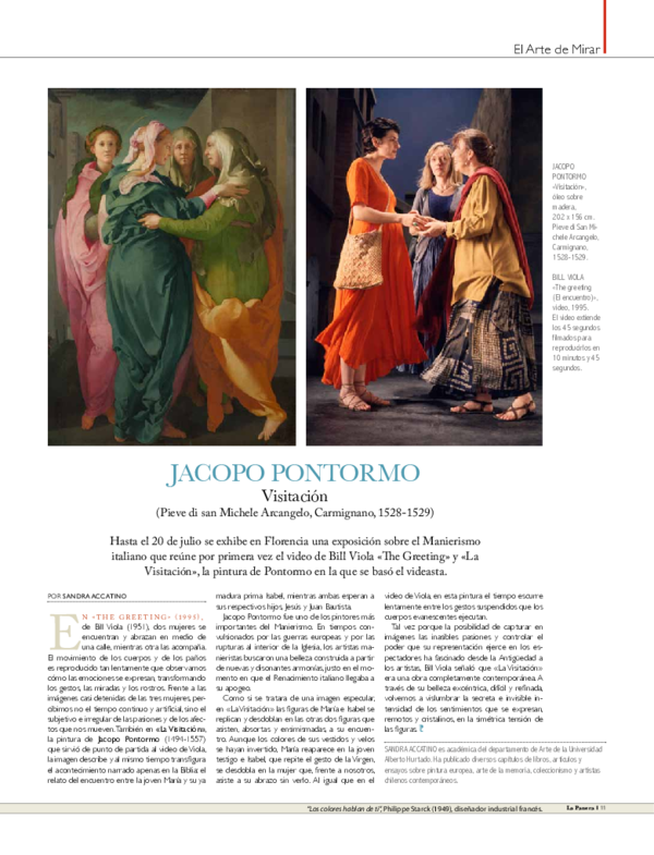 (PDF) Jacopo Pontormo Visitación