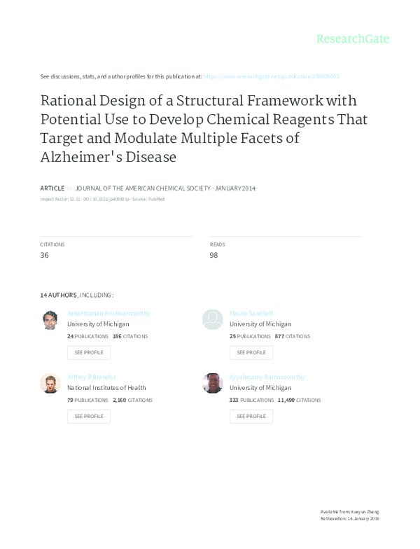 (PDF) Rational Design of a Structural Framework with Potential Use to ...