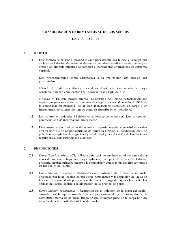 (PDF) Norma INV E-151-07 (PDF) Norma INV E-151-07