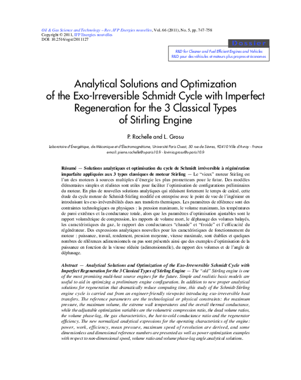 Pdf Analytical Solutions And Optimization Of The Exo Irreversible 5154