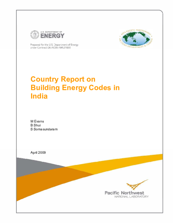 (PDF) Country Report on Building Energy Codes in India