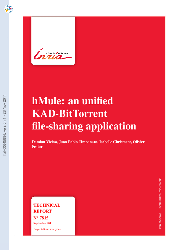 (PDF) hMule: an unified KAD-BitTorrent file-sharing application