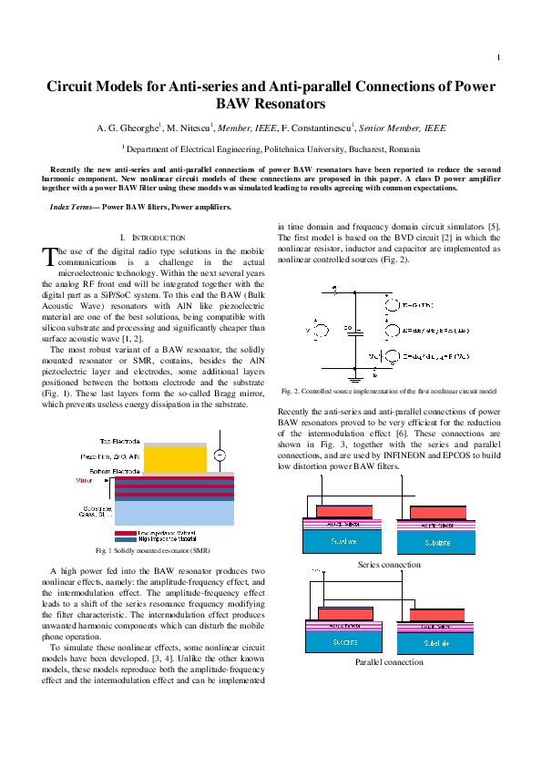 (PDF) Circuit Models for Anti-series and Anti-parallel Connections of ...