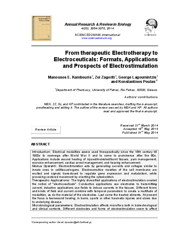 (PDF) Electrotherapy Explained: Principles and Practice, ed 4 | Sheila Kitchen - Academia.edu