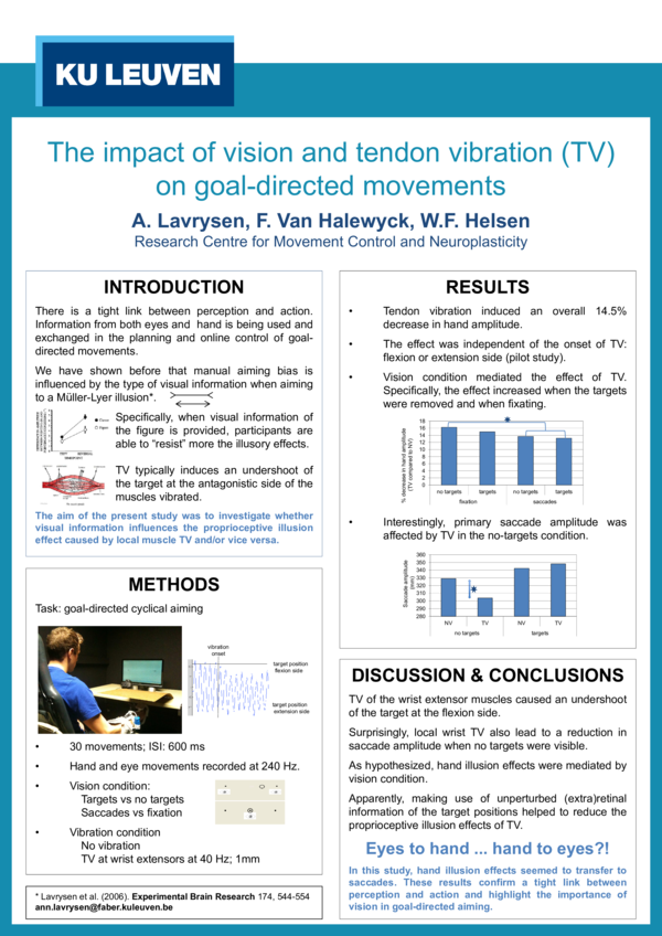 (PDF) The impact of vision and tendon vibration on goal-directed movements