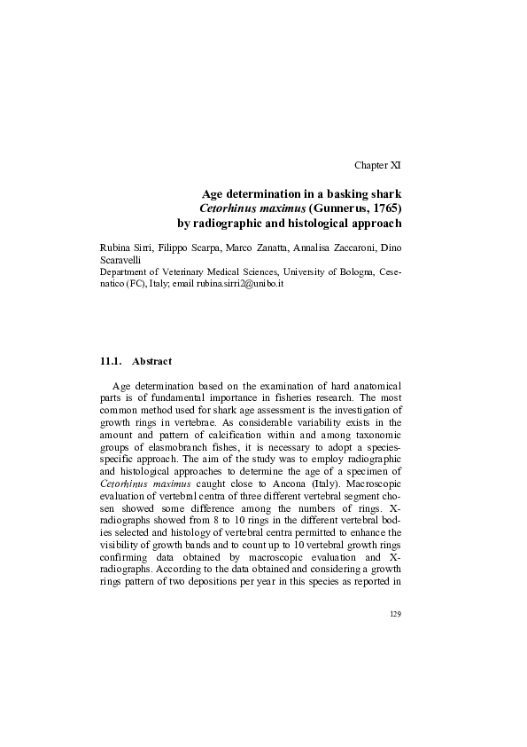 (PDF) Age validation of great hammerhead shark (Sphyrna mokarran ...