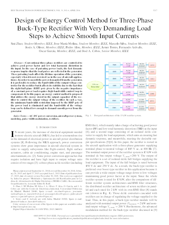 (PDF) Design of Energy Control Method for Three-Phase Buck-Type ...