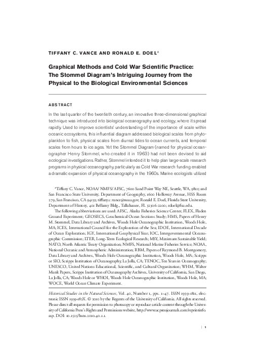 (PDF) Graphical methods and cold war scientific practice: The Stommel ...