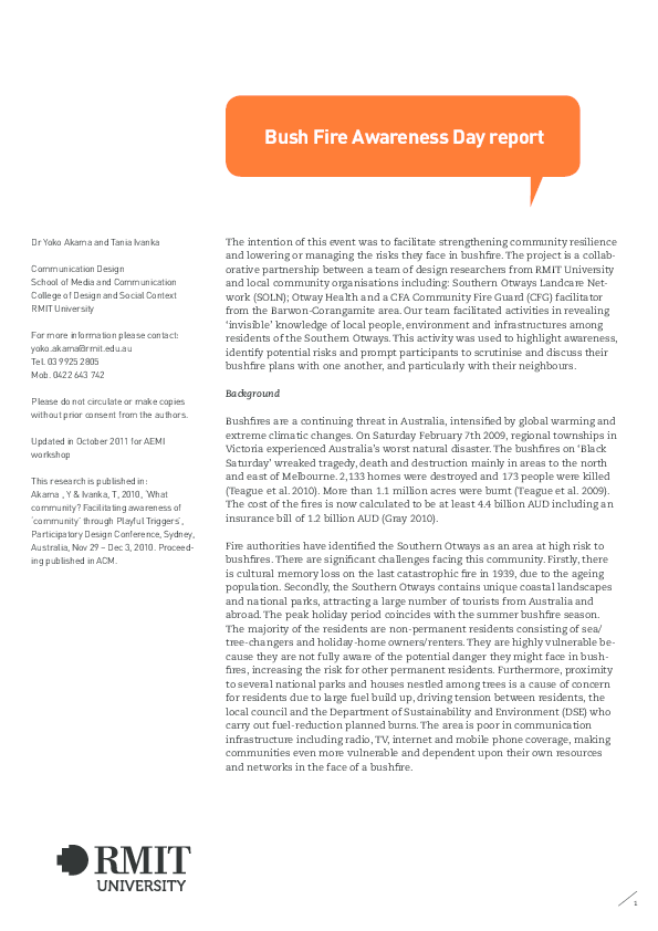 (PDF) Awareness Day report for AEMI