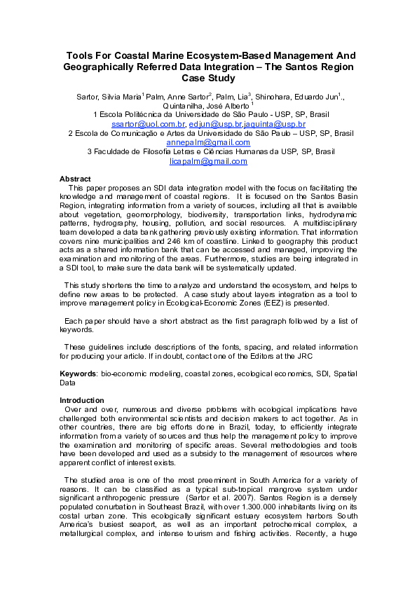 (PDF) Tools for coastal marine ecosystem-based management and ...