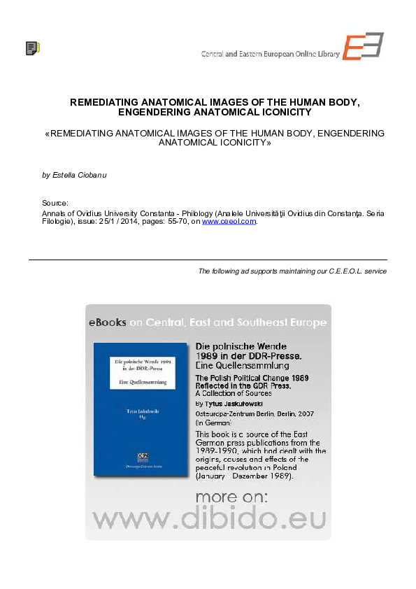 (PDF) Remediating Anatomical Images of the Human Body, En-gendering ...