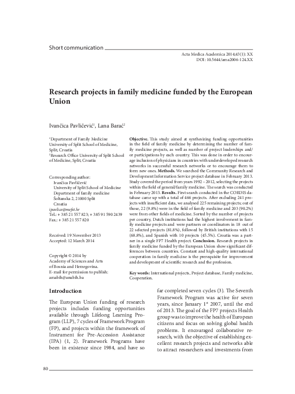 erc european projects