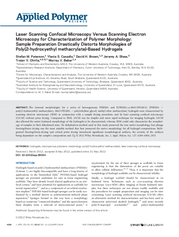 (PDF) Laser Scanning Confocal Microscopy Versus Scanning Electron ...