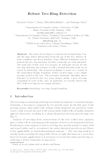 (PDF) Robust Tree-Ring Detection