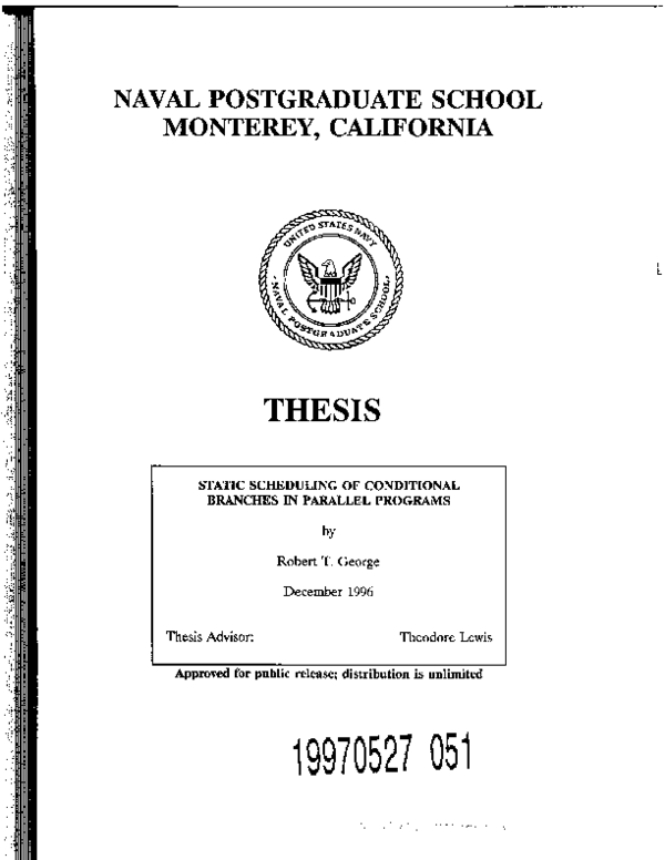 (PDF) Efficient Scheduling of Conditional Branches