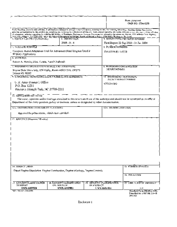 (PDF) Computer-Based Adaptation Tool for Advanced Diesel Engines Used ...