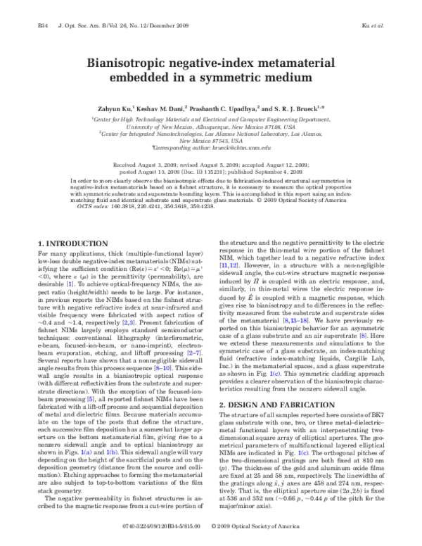(PDF) Bianisotropic Effects in Negative-Index Metamaterials