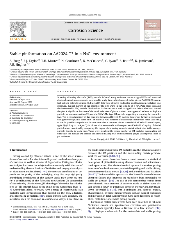 (PDF) An Investigation of the Native Oxide of Aluminum Alloy 7475-T7651 ...