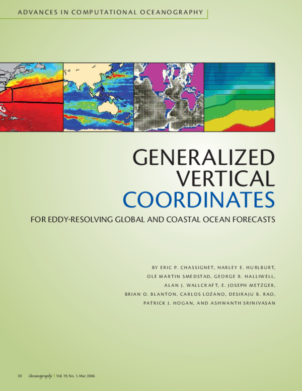 (PDF) Generalized Vertical Coordinates for Eddy-Resolving Global and ...