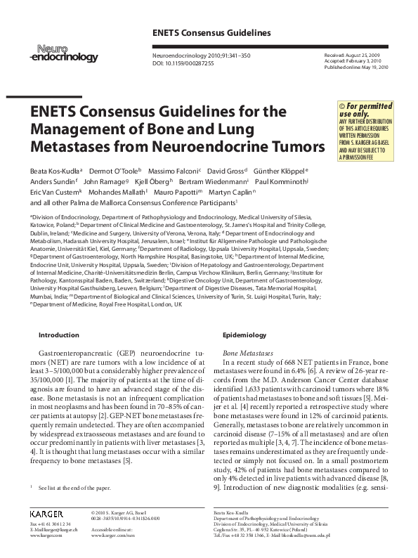 (PDF) ENETS Consensus Guidelines for the Management of Brain, Cardiac ...