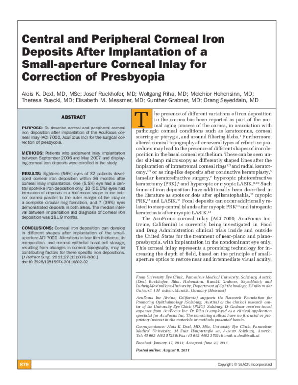 (PDF) Corneal Epithelial Iron Deposition | Chi-Chao Chan - Academia.edu