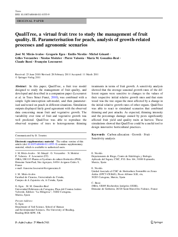 (PDF) QualiTree, a virtual fruit tree to study the management of fruit ...