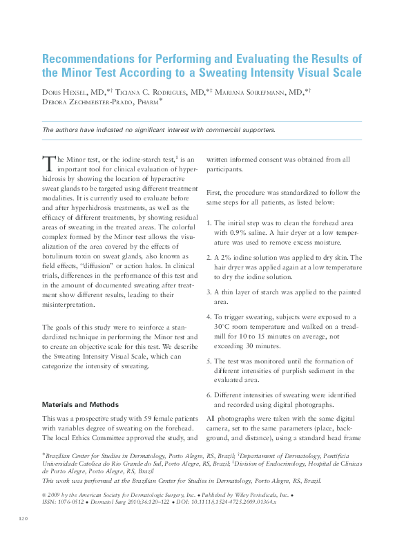 (PDF) Recommendations for Performing and Evaluating the Results of the ...