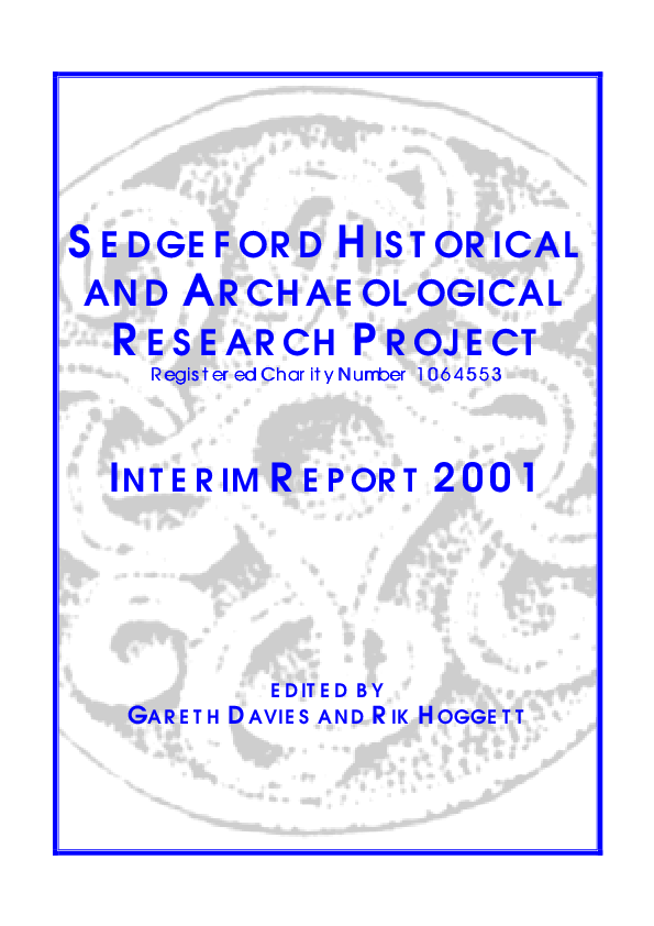 (PDF) Davies, G. and Hoggett, R. (Eds.). 2002. Sedgeford Historical and ...
