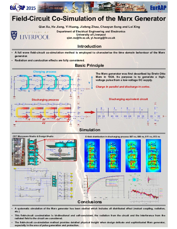 Poster: Field-Circuit Co-Simulation of the Marx Generator