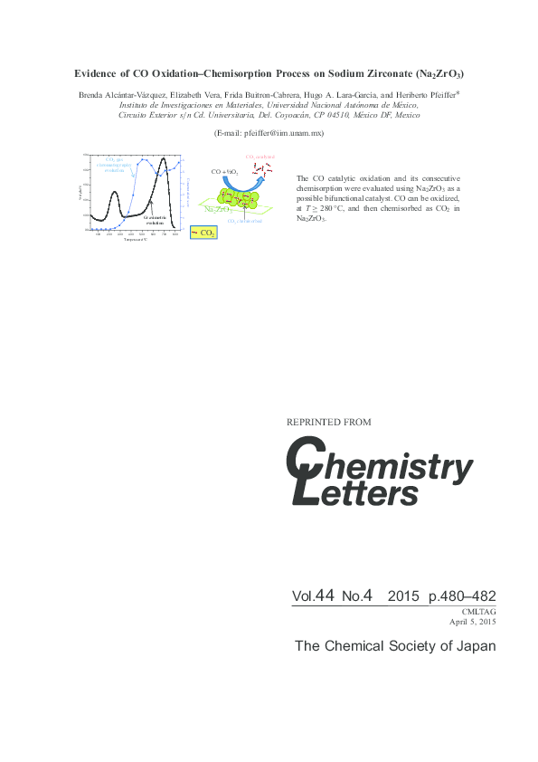 (PDF) Evidences of CO oxidation-chemisorption process on sodium ...