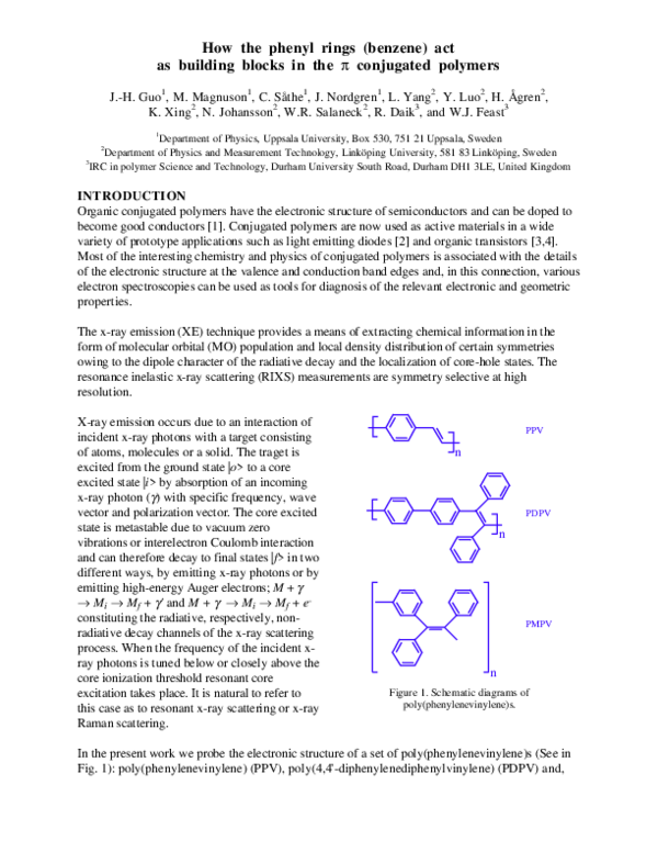 (PDF) How the phenyl rings (benzene) act as building blocks in the π ...