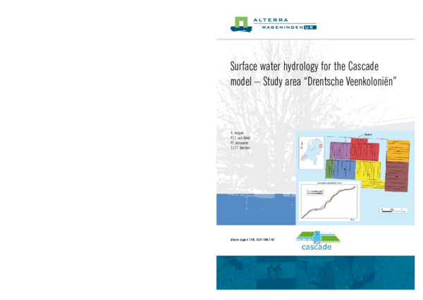 (PDF) Surface water hydrology for the Cascade model : study area ...