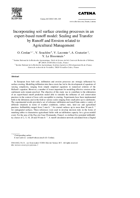 (PDF) Incorporating soil surface crusting processes in an expert-based ...