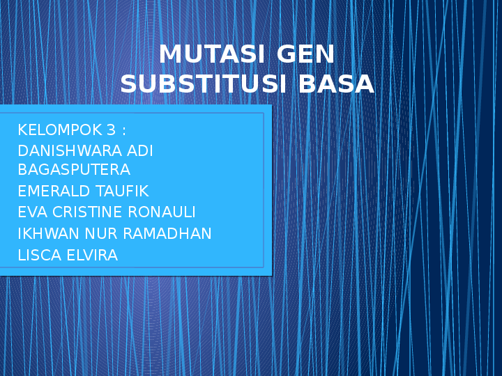 (PPT) MUTASI GEN