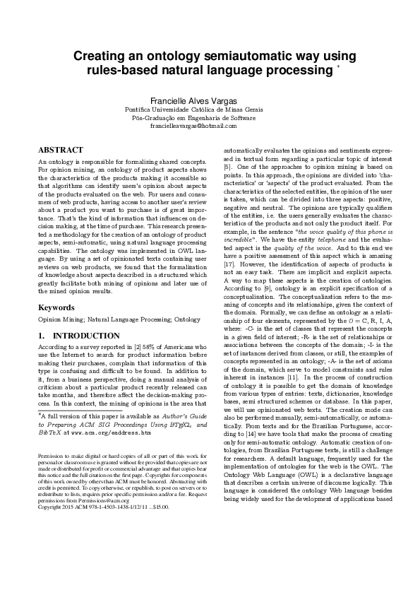 (PDF) Creating an ontology semiautomatic way using rules-based natural ...