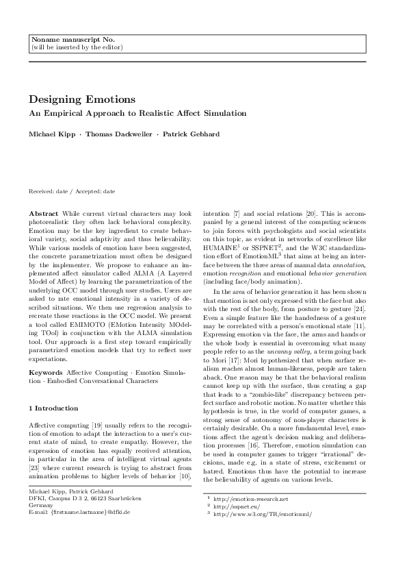 (PDF) Designing Emotions