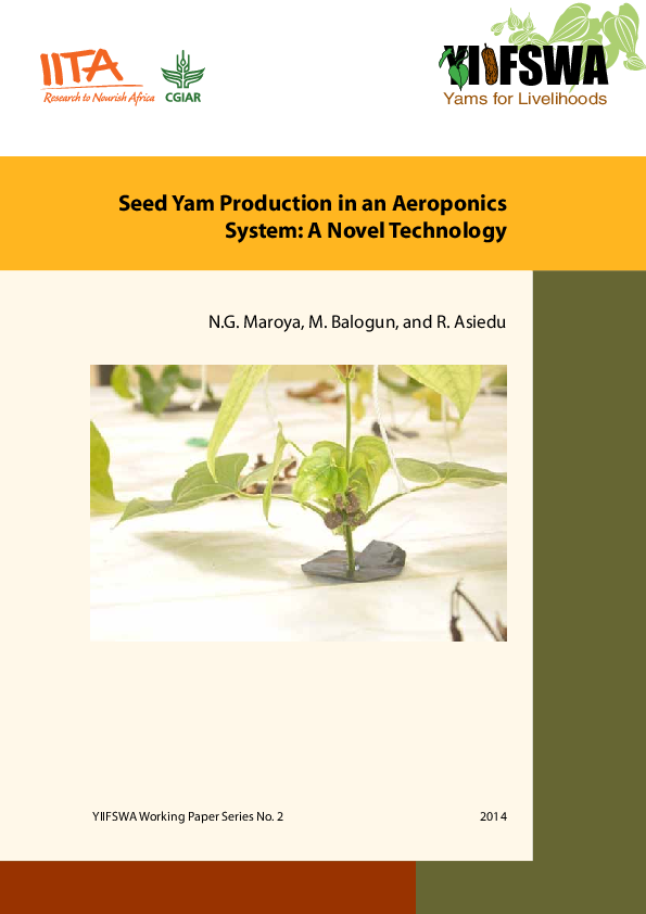 (PDF) Seed yam Production in an Aeroponics System: A Novel Technology