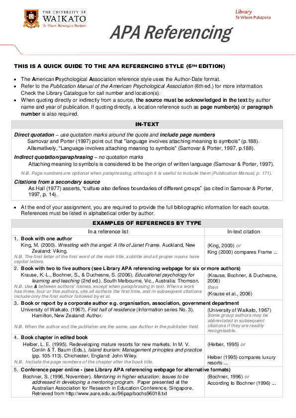 Apa referencing style pdf store