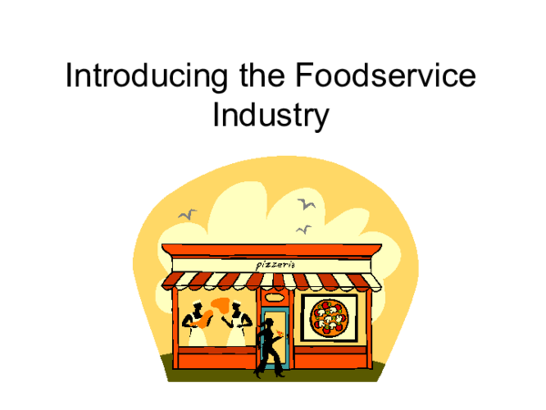 (PPT) Introducing the Foodservice Industry ppt