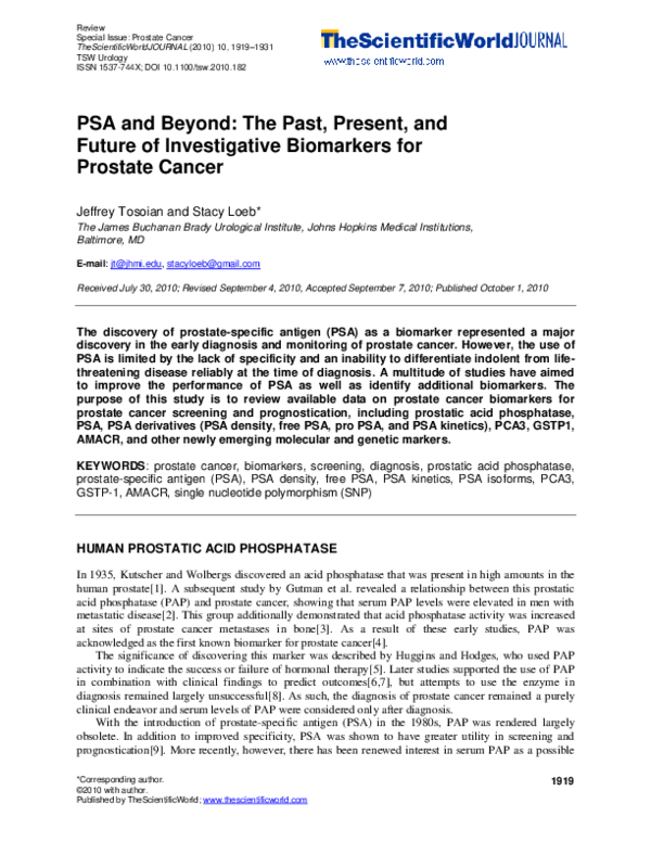 (PDF) PSA and Beyond: The Past, Present, and Future of Investigative ...