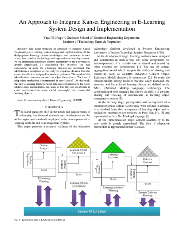 An Approach to Integrate Kansei Engineering in E-Learning System Design and Implementation