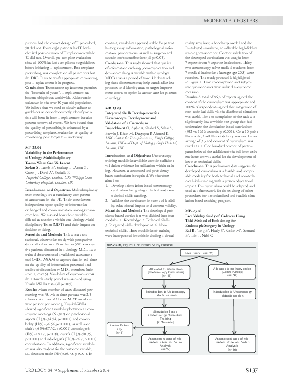 Pdf Integrated Skills Development For Ureteroscopy Development And Validation Of A Curriculum
