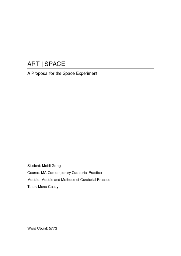 (PDF) Exhibition Proposal latest