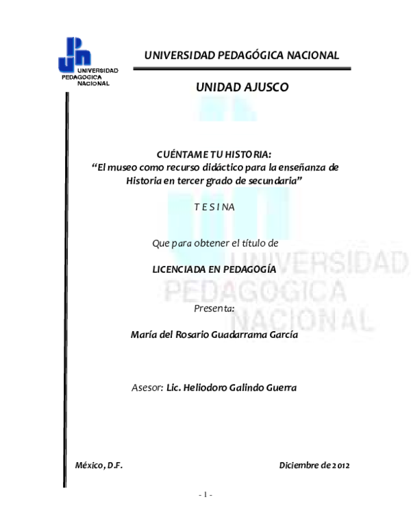 (PDF) Cuéntame tu historia: El museo como recurso didáctico para la enseñanza de Historia en ...