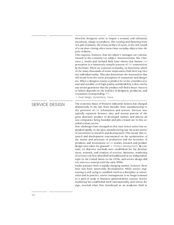 (PDF) Service Design Definition